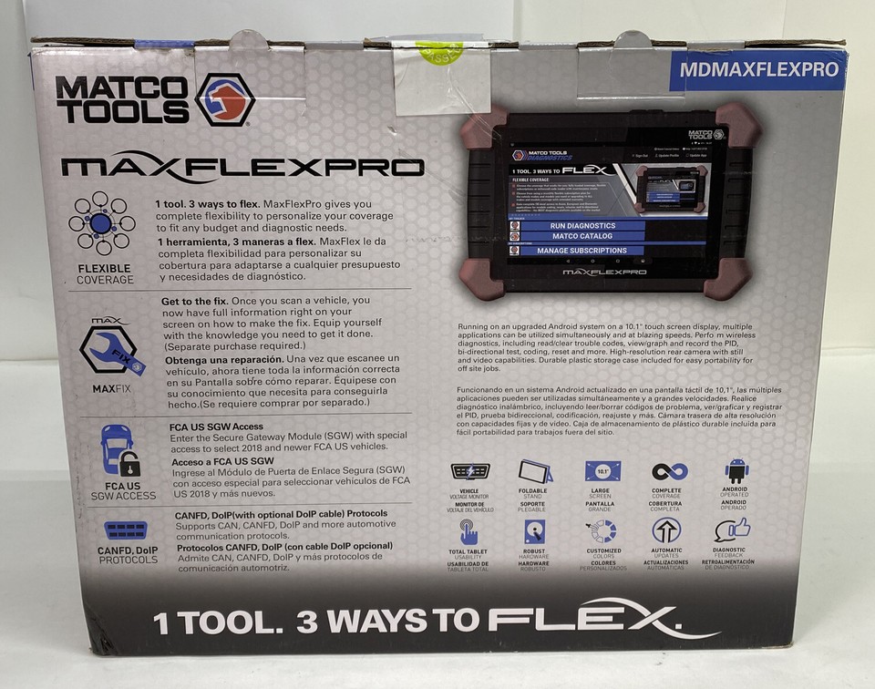 Matco Tools Android-Based Diagnostic Tablet MDMAXFLEXPRO | eBay