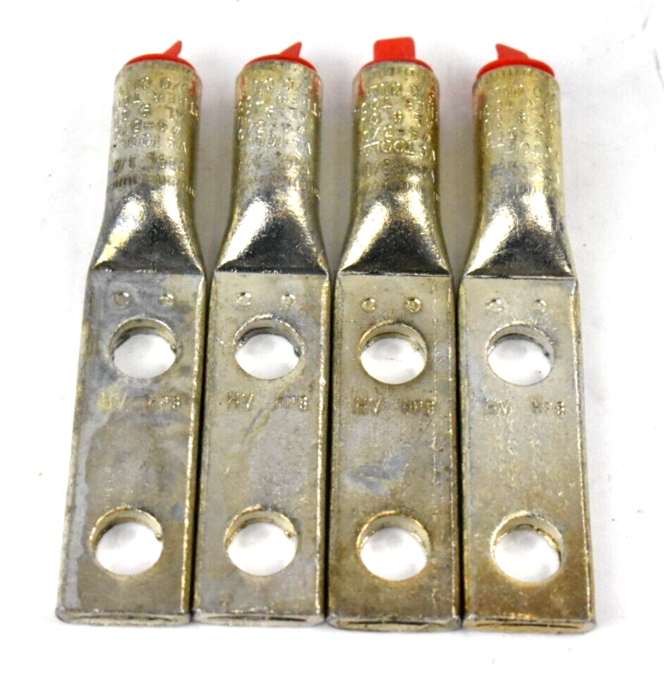 Lot of 4 VC TOOLS VACL #4-3/0 AL 9 CU COMPRESSION TERMINAL CABLE LUGS ...