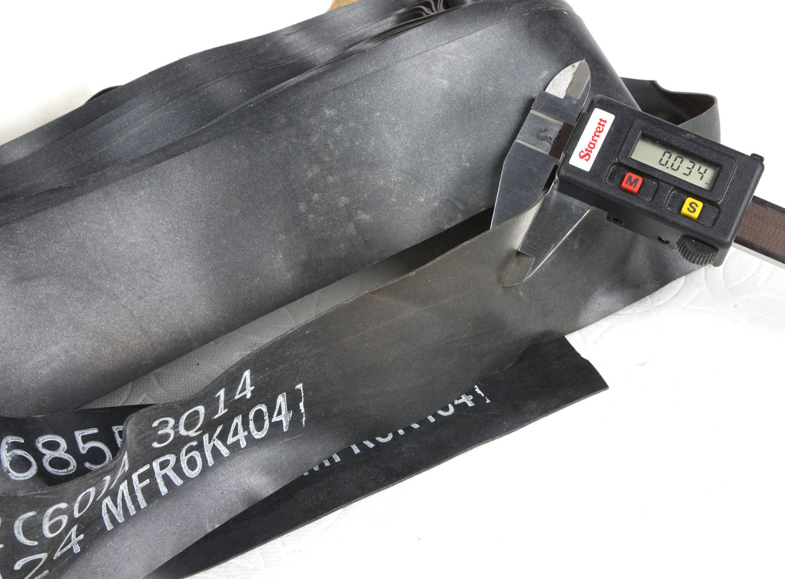 MilSpec MIL-R-6855 2" Chloroprene Rectangular Rubber Strip Class 2,Type ...