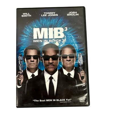Men in Black 3 DVD Movie Rated PG-13 Sony Pictures 2012 NTSC Widescreen ...