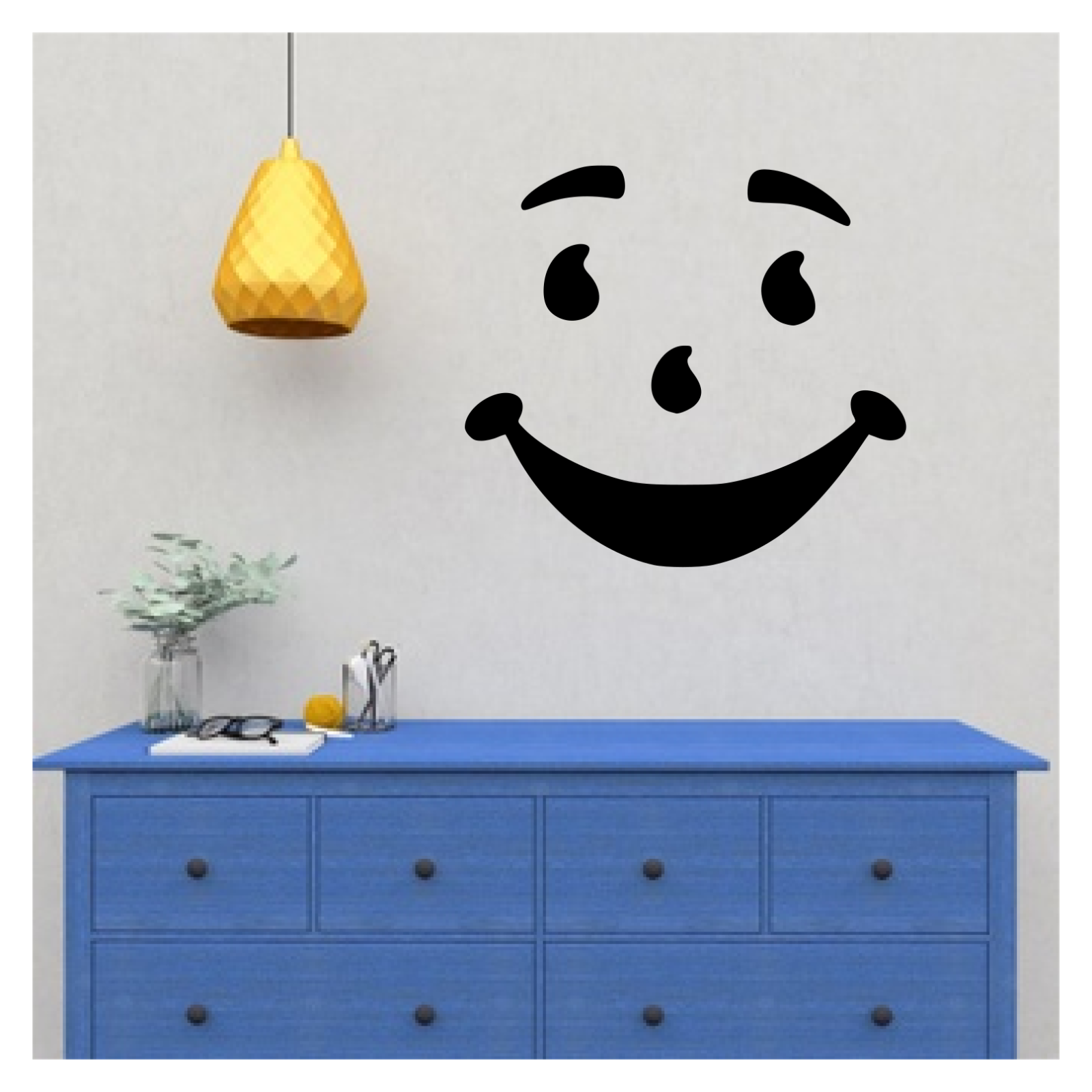 KOOL-AID MAN FACE 22" TALL LARGE WALL VINYL DECAL - YOUR CHOICE OF ...