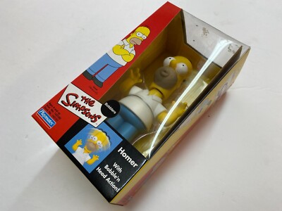 The Simpsons Playmates Homer Simpson Bobblers Bobblehead 2002 New ...