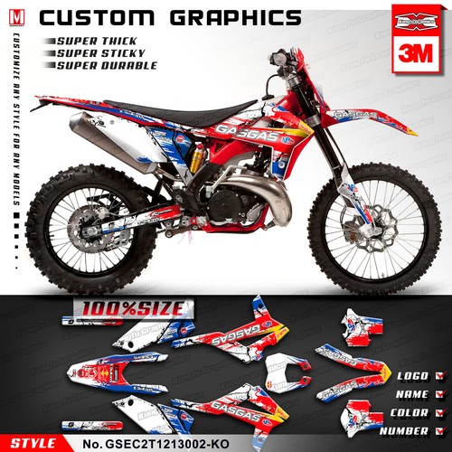 MX Complete Custom Sticker Decal Graphics for GAS GAS 125 200 250 300 ...