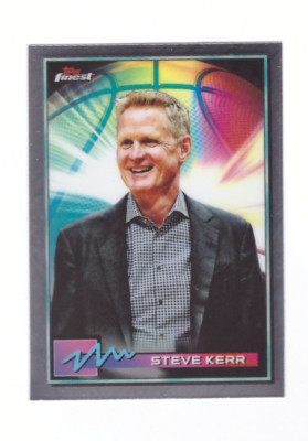 2021 Topps Finest Basketball STEVE KERR Base Card #25 Online Exclusive ...