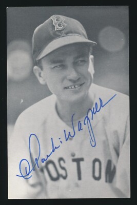 CHARLIE WAGNER (1938-1946 Boston Red Sox) -Autographed Picture (d.2006 ...