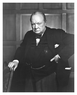 SIR WINSTON CHURCHILL BRITISH PRIME MINISTER 8X10 VINTAGE PHOTOGRAPH | eBay