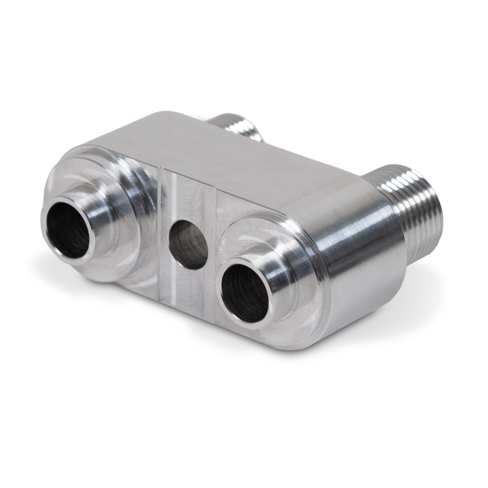 LS Swap GM R4 A/C Compressor Straight Adapter Fitting CNC Machined IN ...