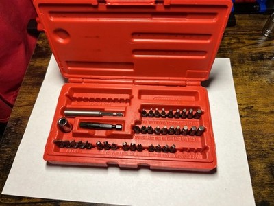 Snap On Magnetic Master Ratcheting Screwdriver Bit Set W/Case SDM400A ...