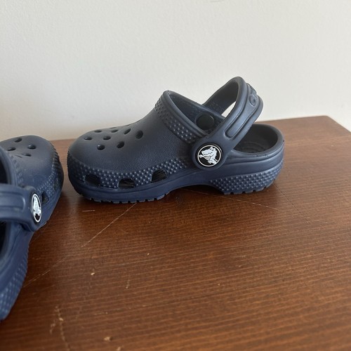 Dark Blue Classic Crocs Size 5 Toddler | eBay