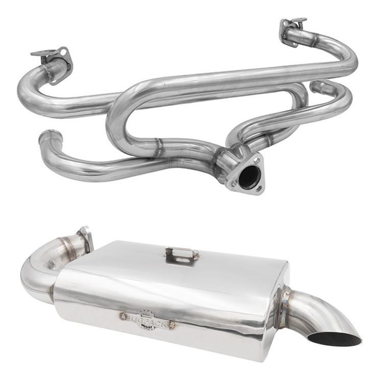 BUGPACK Stainless Steel Mondo Muffler Exhaust System 1600cc Type 1 Vw ...