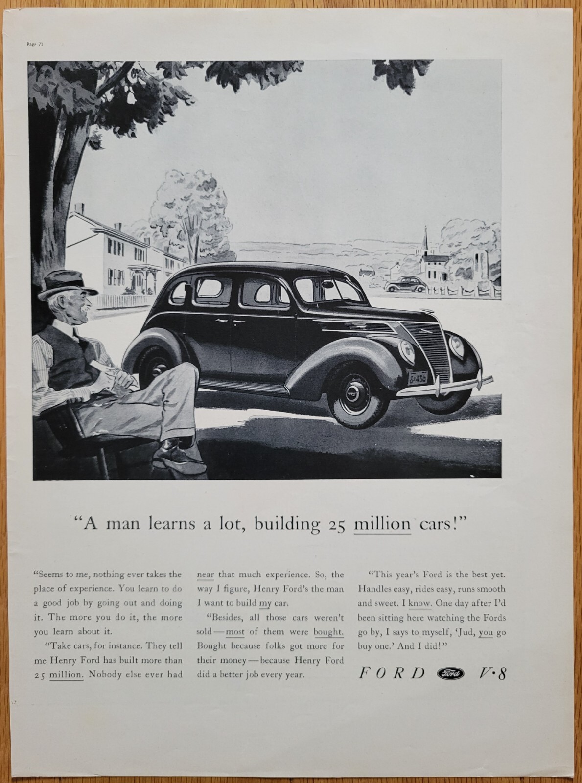 1937 Ford V8 car magazine ad #2 | eBay