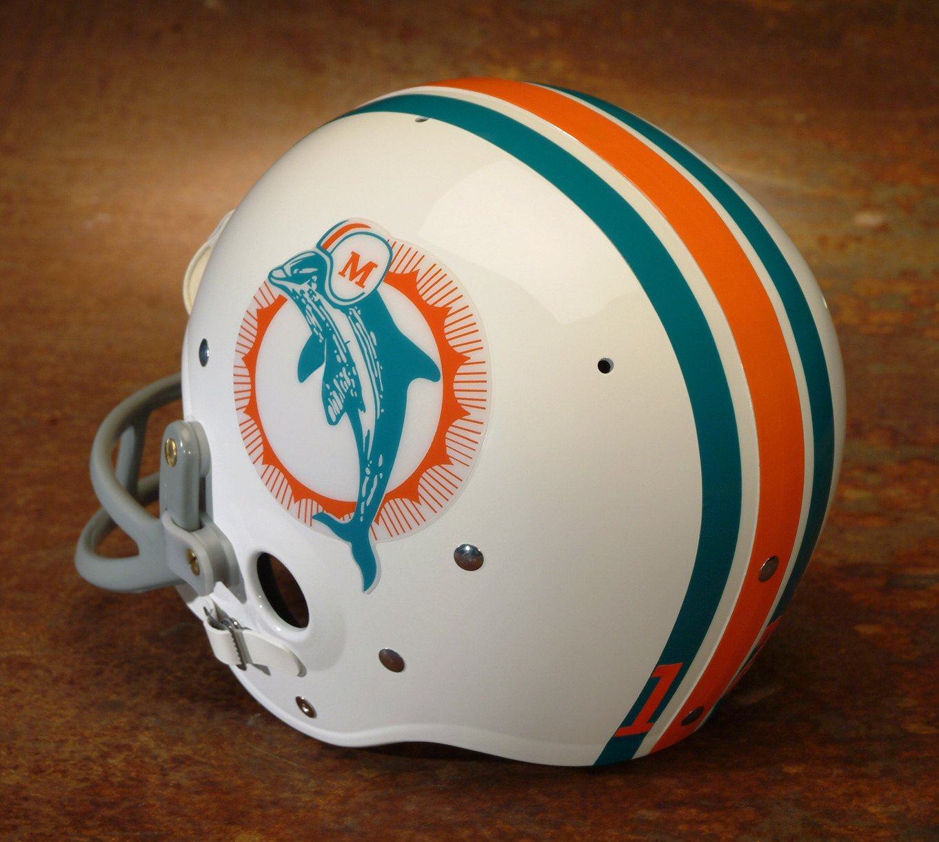 Miami Dolphins style NFL Vintage Suspension Football Helmet BOB GRIESE ...