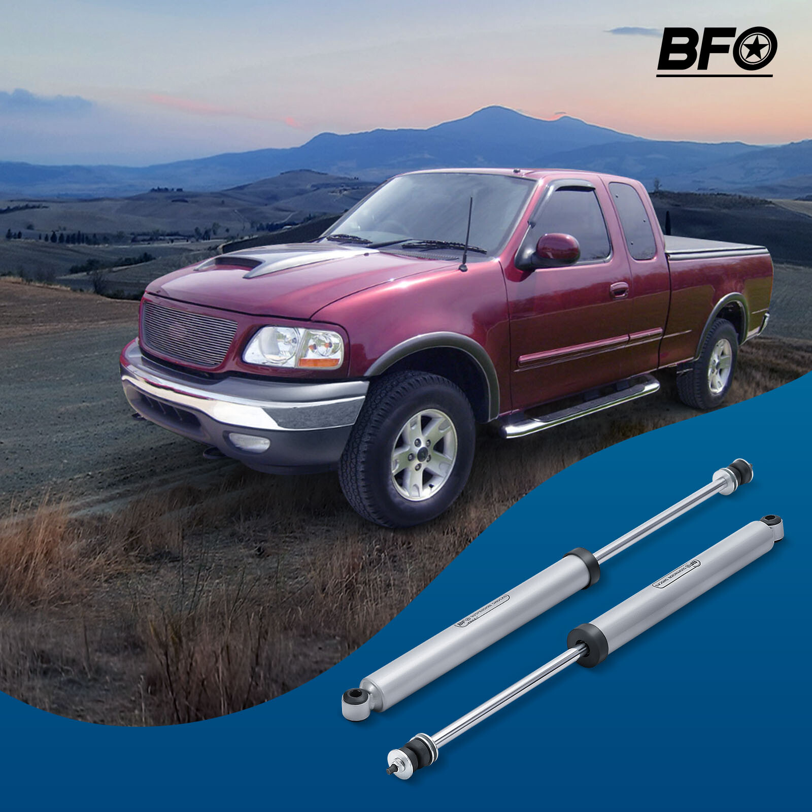BFO 2.5 inch Leveling Lift Kit w/ Shocks For F150 F-150 4WD 1997-2003 ...