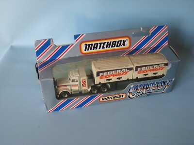 Matchbox Convoy CY-3 Peterbilt Container Federal Express FedEx Boxed ...