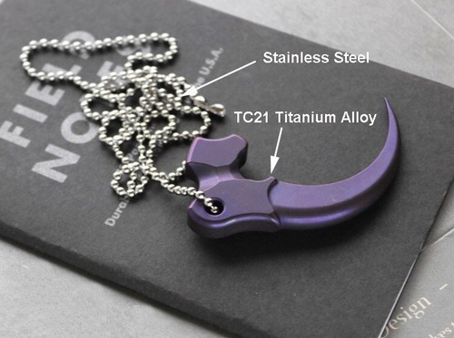 TC21 Titanium Keychain Eagle Claw Necklace Pendant Bead Opening Tool | eBay