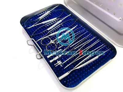 Micro Hand Surgery Instruments Kit Microvascular Clamp Surgical Suture ...