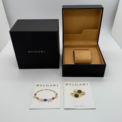 Bvlgari Genuine watch box case Booklert Outer box Color Black | eBay