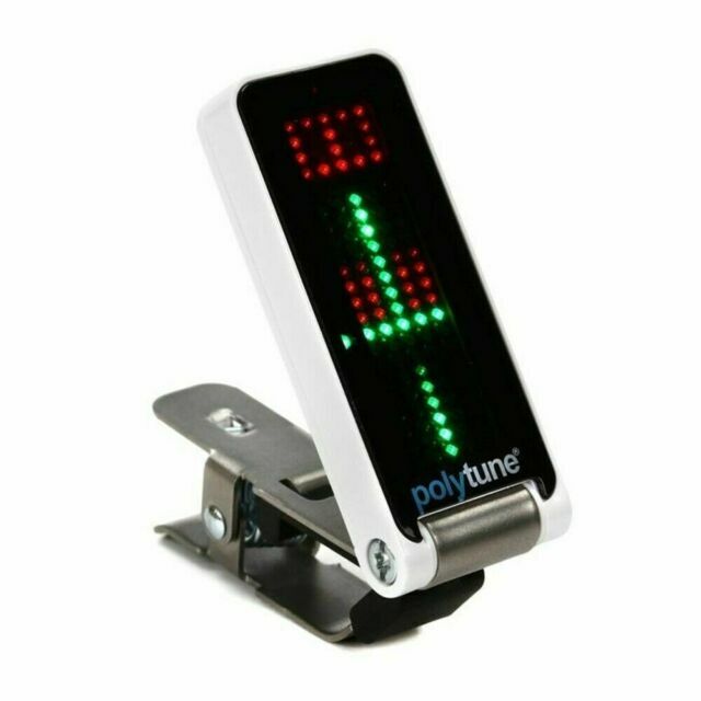 TC Electronic PolyTune Clip-On Tuner - White/Black for sale online ...