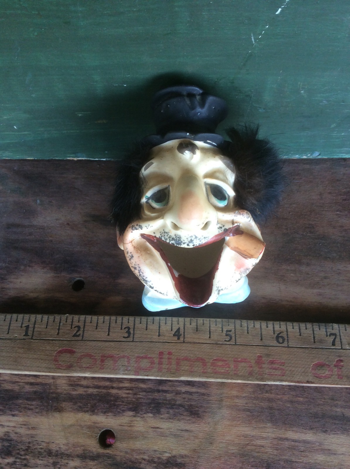 Vintage Hand Painted Tilso Japan Hobo Head Ashtray, Scruffy Man , Top ...