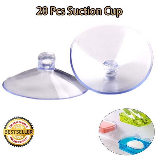 20PC Clear Suction Cups Mushroom Head Plastic Sucker Pads Kitchen ...