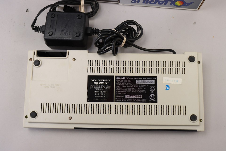 Mattel Aquarius Computer & Game System Tested Working CIB w/NOS 4K ...