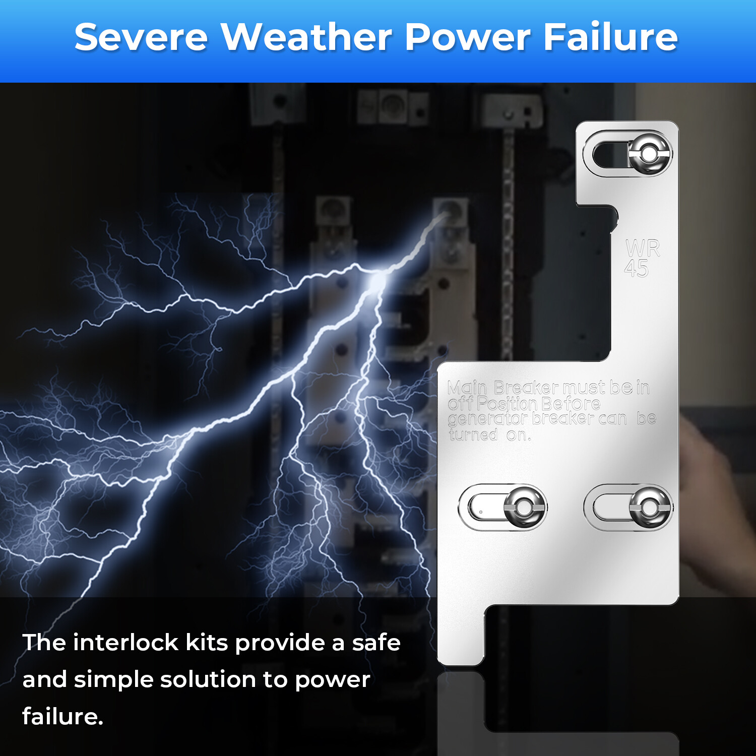 Generator Interlock Kit For GE Siemens Murray ITE 150 200 Amp NEW | eBay