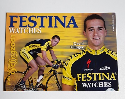 Cyclisme Carte Cycliste DAVID CLINGER Équipe FESTINA 2001 . | eBay