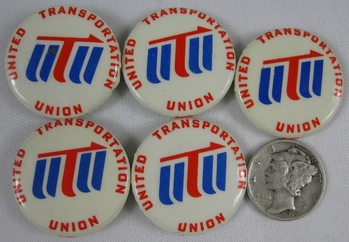 5 Vintage Pin Buttons UTU United Transportation Union | eBay