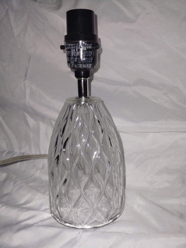 Clear Lamp With Mermaid Scale Design, Clear Cord , Hollow Bottom | eBay