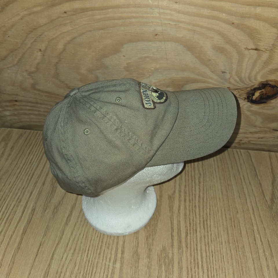 John Deere Skull Hugger Strapback Baseball Cap Hat Adjustable Euc Olive ...