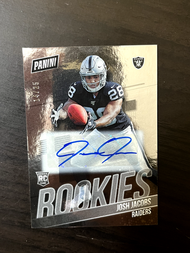 Josh Jacobs 2019 Panini The National Rookie Autograph /25 #RC9 RC Auto ...