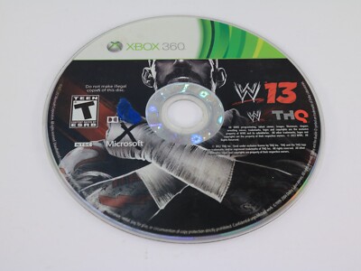 WWE '13 2k13 (Microsoft Xbox 360, 2012) Disc Only Tested W13, W THQ ...