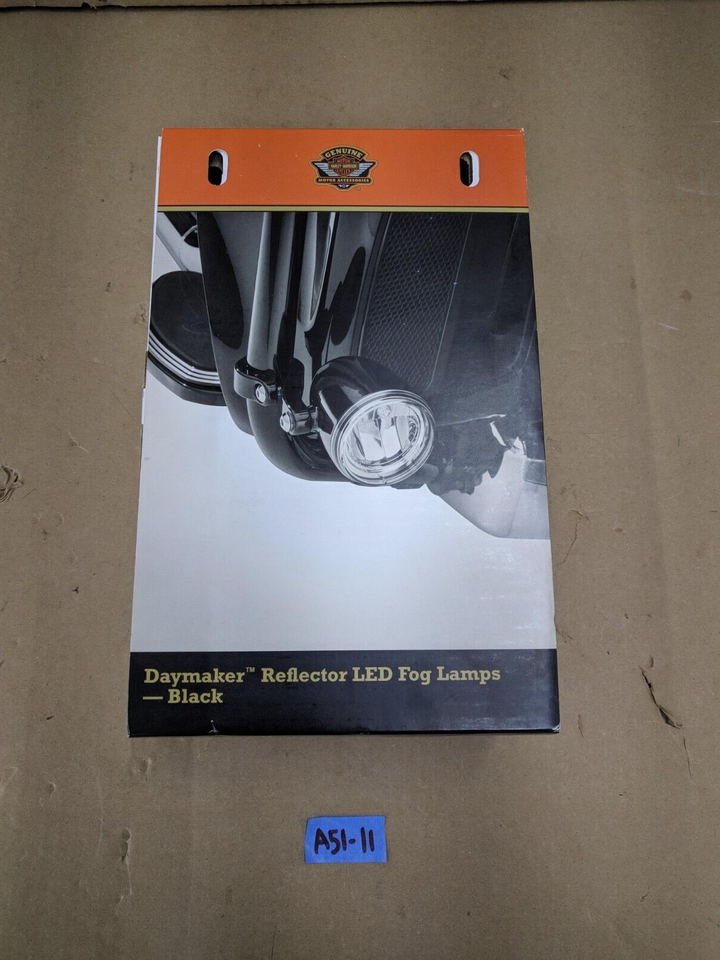 Harley-Davidson Daymaker Reflector LED Fog Lamps Black Housing 68000092 ...