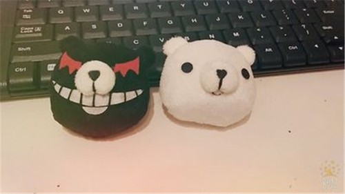 Dangan Ronpa Enoshima Junko Mono Kuma Bear Hairpin Rabbit Hair Clip ...