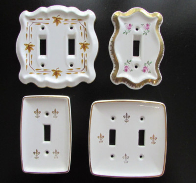 Switch Plates & Outlet Covers - Vintage Ceramic Light Switch