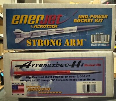 Aerotech Enerjet Strong Arm and Arreauxbee-Hi Mid Power flying model ...