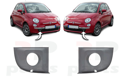 FOR FIAT 500 (312) 2007 - 2015 NEW FRONT BUMPER FOG LIGHT COVER TRIM ...