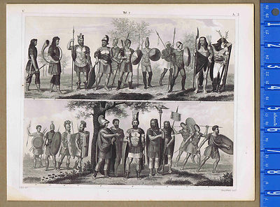 Roman Italian Allies Roman Trumpeter, Slinger, Lancers -1851 Heck ...