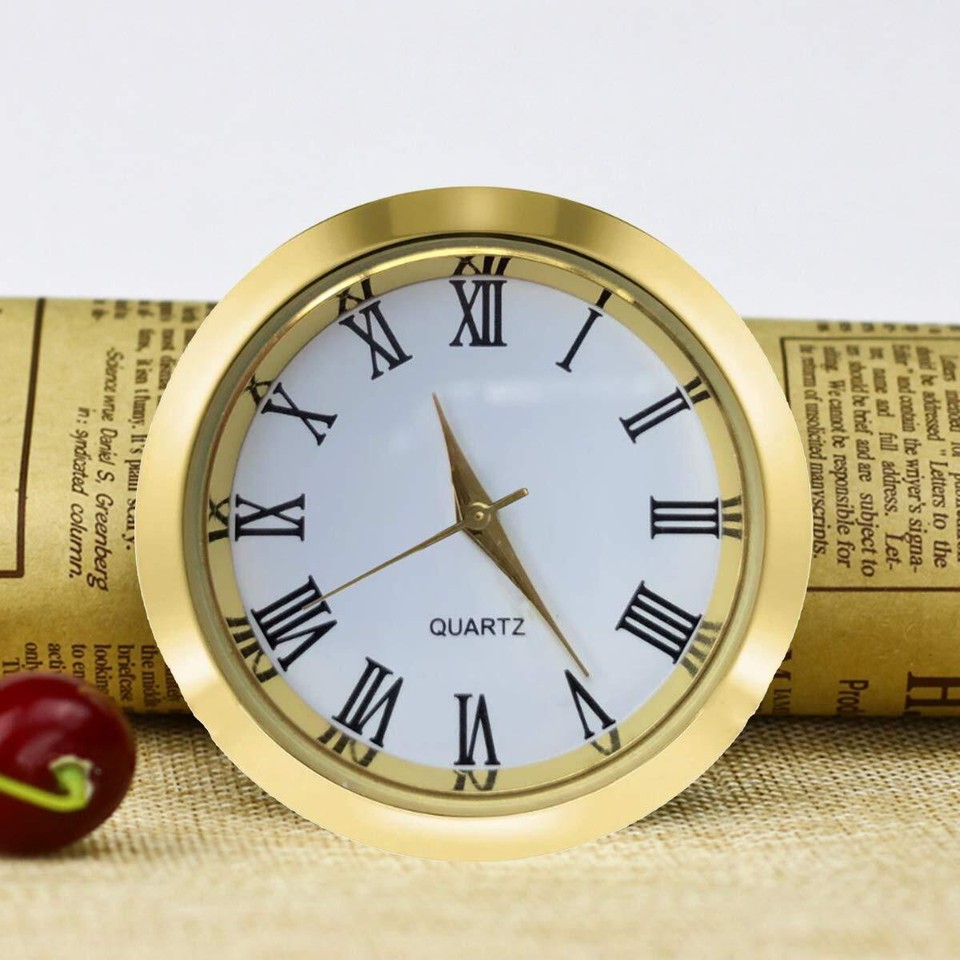 Mini Clock Insert 1-1/2 Inch 35 Mm round Quartz Movement Miniature ...