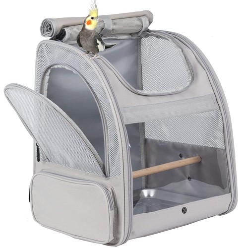 Bird Backpack, Bird Travel Carrier with Stand Perch, Airline Approved ...