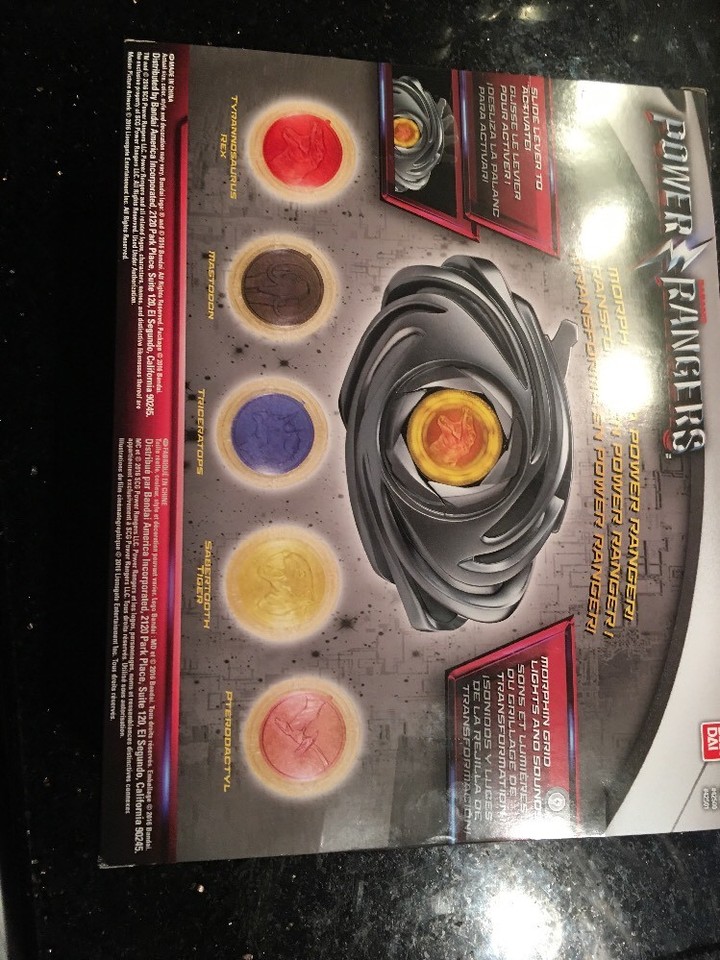 Power Rangers Movie Morpher with Coins Lights Sounds Dinosaurs Energems ...