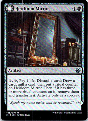Heirloom Mirror Inherited Fiend Foil Magic Innistrad Midnight Hunt NM ...