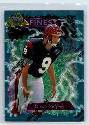 Doug Pelfrey 1995 Topps Finest Cincinnati Bengals #28 With Coating | eBay