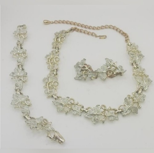 Vintage Beautiful Sarah Coventry set Leaf Silver And Gold Tone 1950’s ...