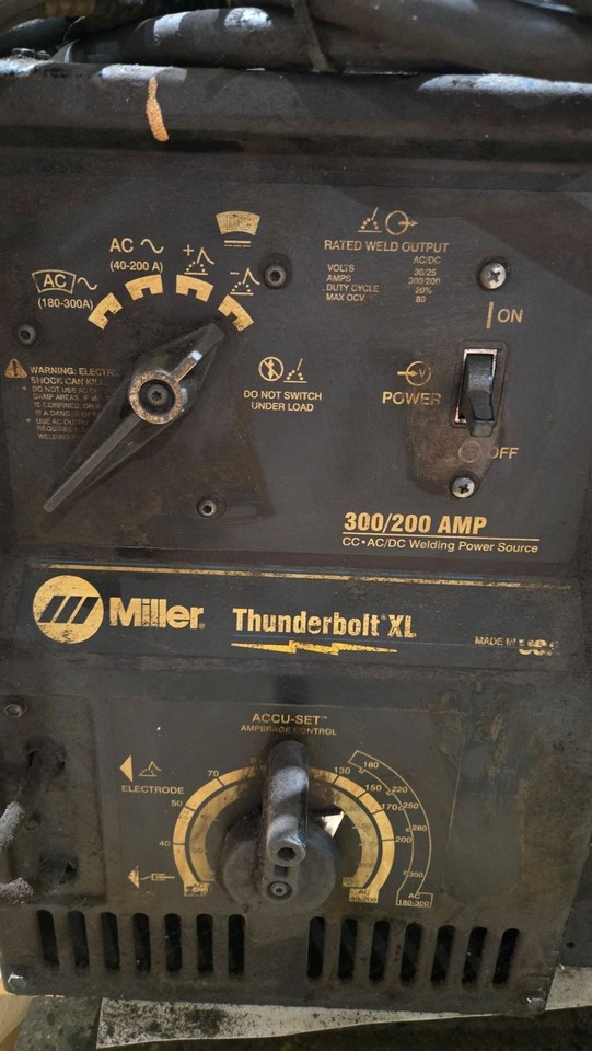 MILLER THUNDERBOLT XL 300 ARC WELDER USED 200/300 AMP POWER SOURCE | eBay