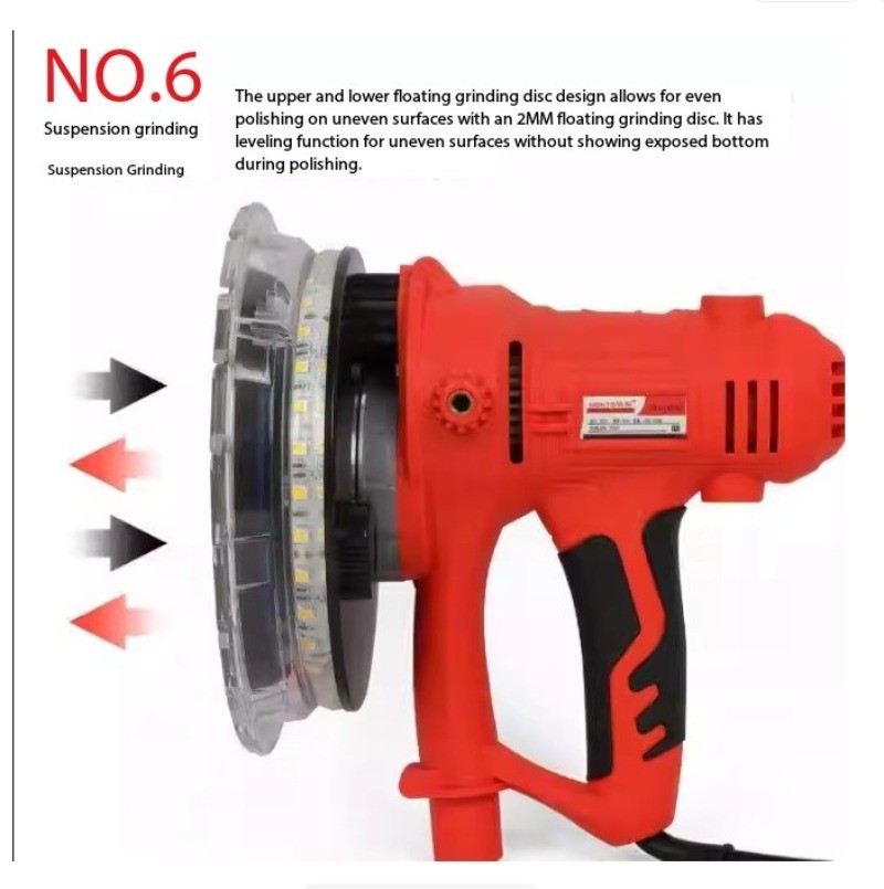 Electric Dustless Wall Sander Sandpaper Machine Handheld Wall Grinder ...