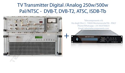 TV transmitter Digital/Analog 250W/500Watt Pal, NTSC, DVB-T, DVB-T2 ...