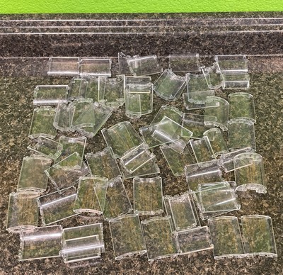 x60 LEGO Window Panel Castle Wall Clear City Water Windows Curve Y1015 ...