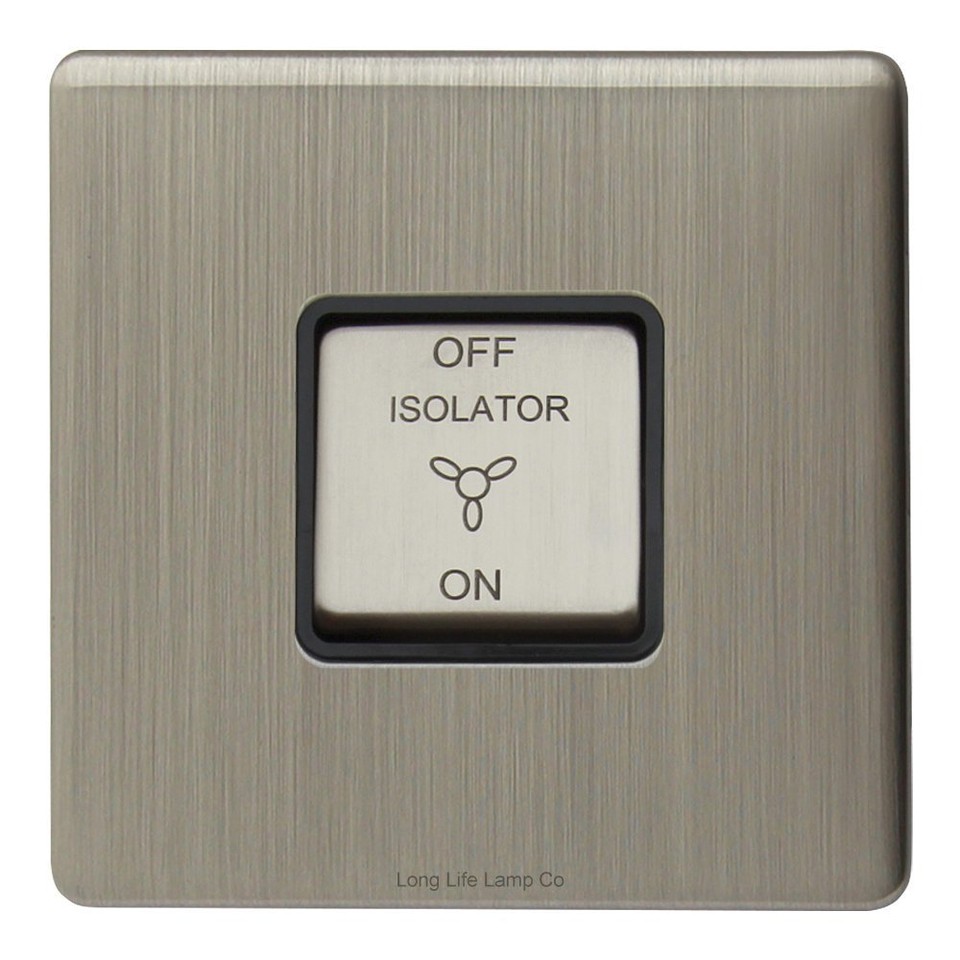 MegaSocket Screwless Slim Flatplate Light Socket & Switches BRUSHED ...