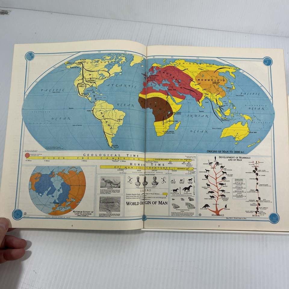 World History Map Collection Atlas 1980 William McNeill Denoyer-Geppert ...